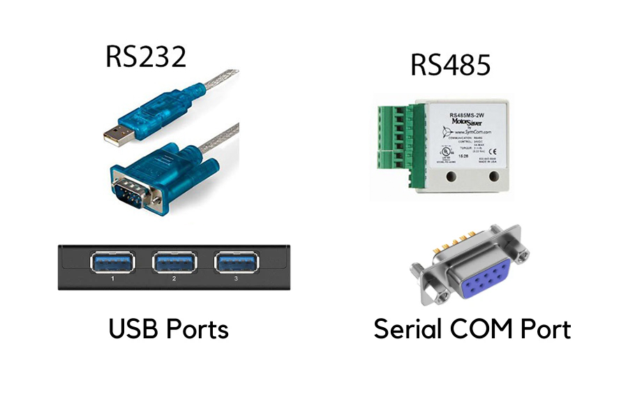 What are the differences between serial port, UART, RS232, RS485, USB ...